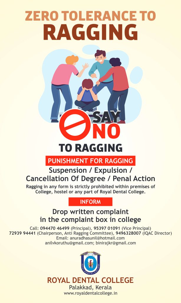 Anti-ragging Committee - Royal Dental College